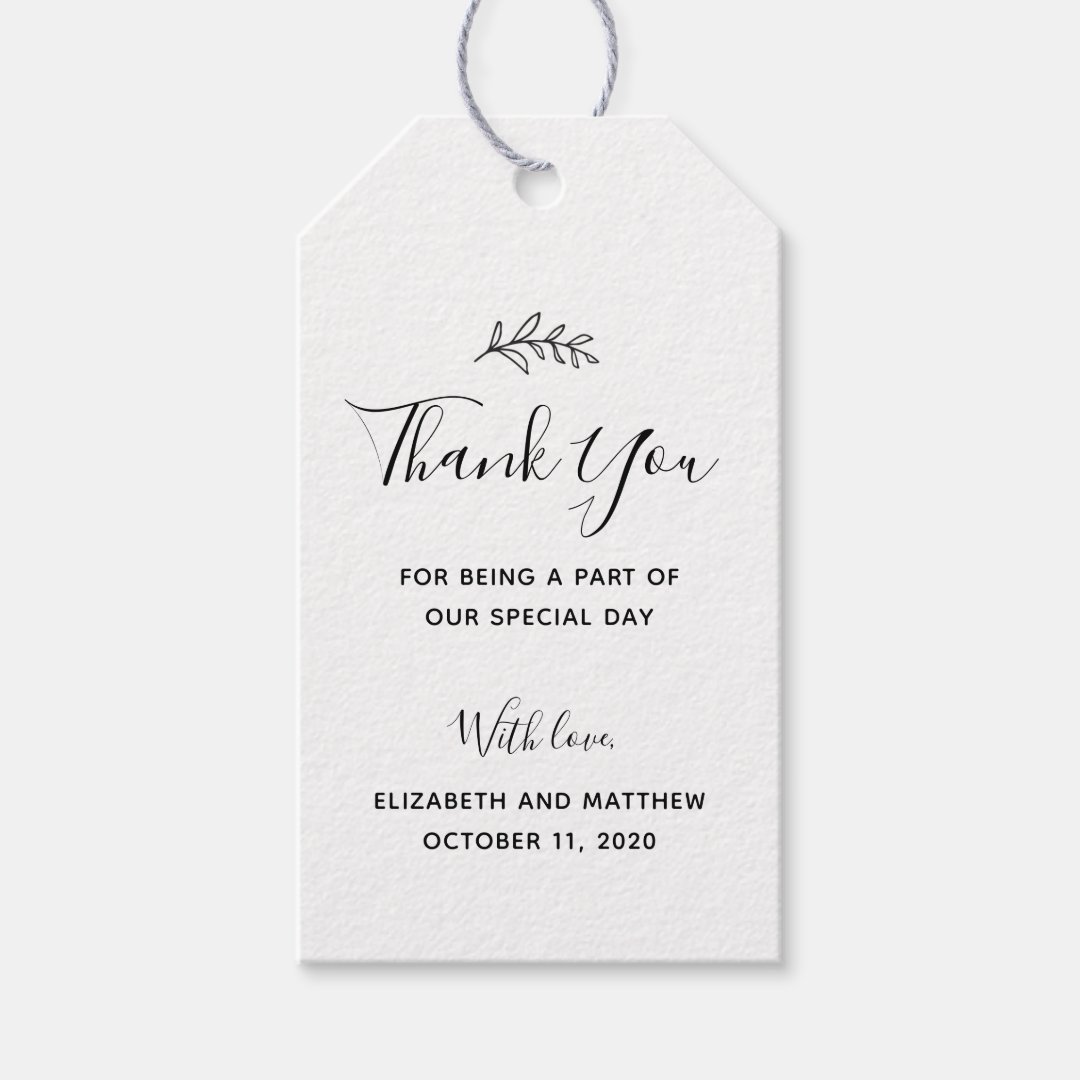 modern-thank-you-gift-tag-simple-botanic-wedding-gift-tags-zazzle