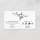 Modern Thank You Promo Code Social Media Logo Business Card | Zazzle