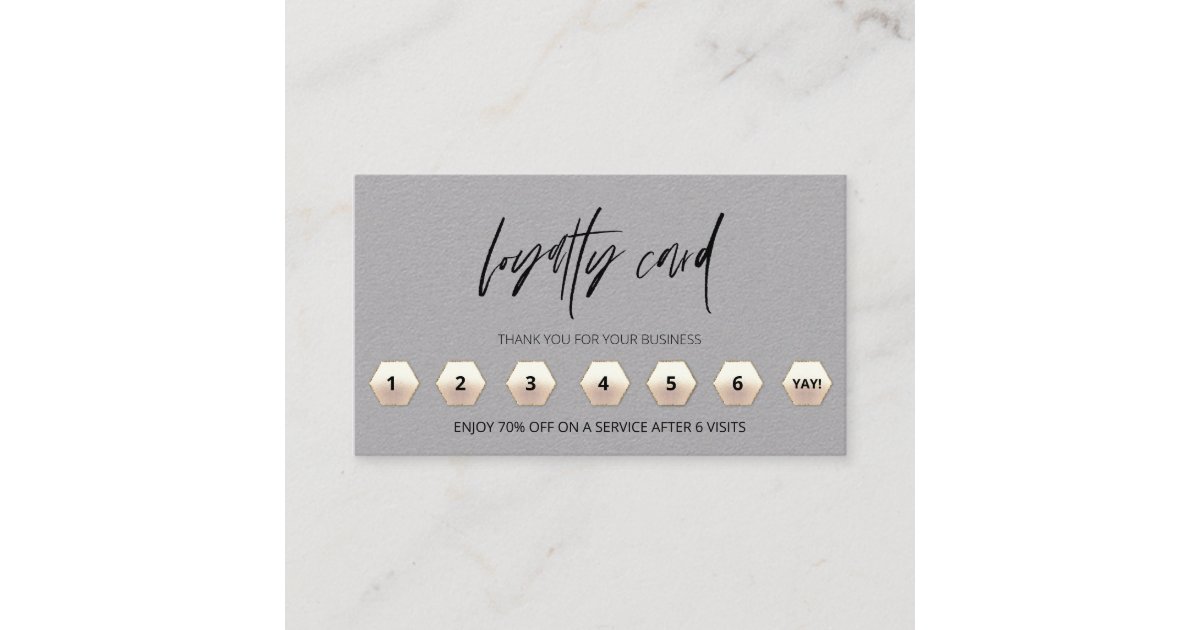 Modern Thank You QR LOGO Rewards Loyalty Card | Zazzle