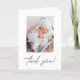Modern Thank You Script Baby Boy Photo thank you Announcement | Zazzle