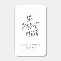 Modern The Perfect Match Script Wedding Matches | Zazzle