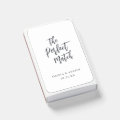 Modern The Perfect Match Script Wedding Matches | Zazzle