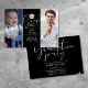 Modern Then And Now 2 Photo Graduation Party Invitation | Zazzle