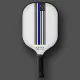 Modern Thin Blue Line Law Police Officer Monogram Pickleball Paddle ...