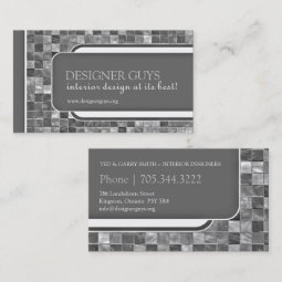 Modern Tiles Business Card | Zazzle