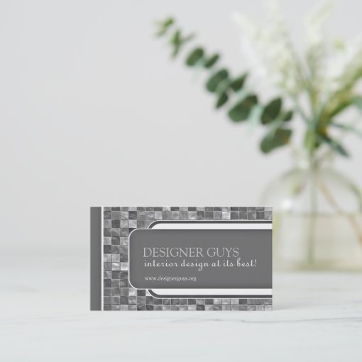 Modern Tiles Business Card | Zazzle
