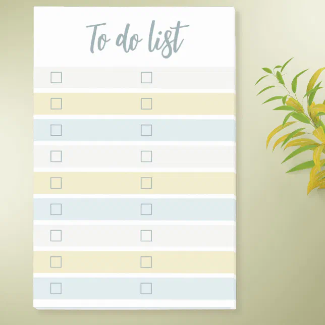 Modern To Do List Check Boxes Daily Post-it Notes | Zazzle