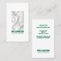 Modern Topography Landscaping Lawn Care Business Card | Zazzle