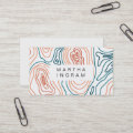 Modern Topography Map Abstract Design Business Card | Zazzle