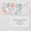Modern Topography Map Abstract Design Business Card | Zazzle