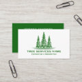 Modern Tree Logo Tree Service Business Card | Zazzle