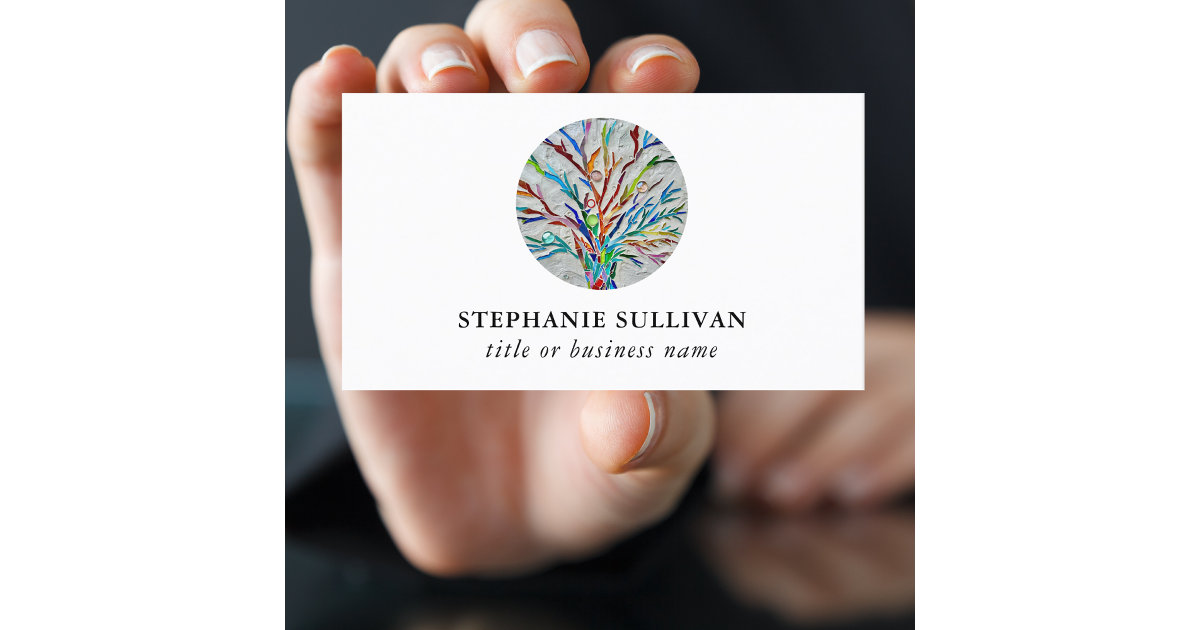 Modern Tree of Life Professional Business Card | Zazzle