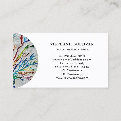 Modern Tree of Life Professional Business Card | Zazzle