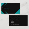 Modern Trendy Color Change Business Card | Zazzle