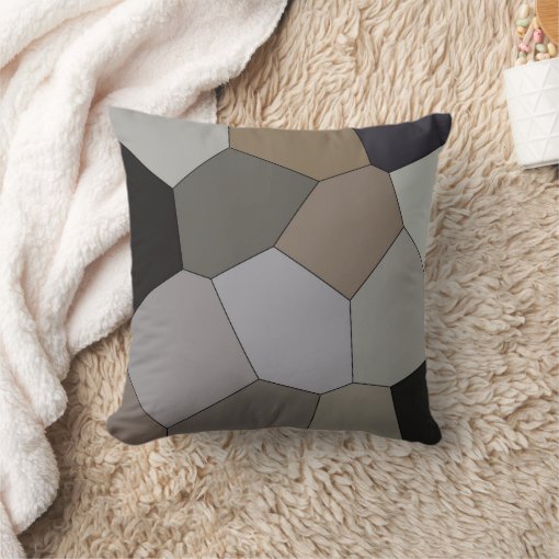 Modern Trendy Earth Toned Pattern Throw Pillow | Zazzle
