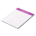 Modern Trendy Elegant Dark Pink Script Large Print Notepad | Zazzle