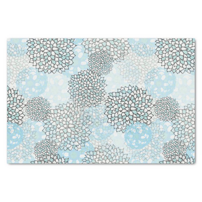 Modern Trendy Floral Pattern Tissue Paper | Zazzle.com