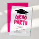 Modern Trendy GRAD Party Graduation Invitation | Zazzle