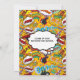Modern Trendy Graduation Party Fun Comic Book Invitation | Zazzle