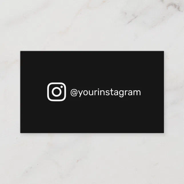 Modern trendy Instagram social media simple logo Calling Card | Zazzle