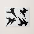 Modern Trendy Karate / Taekwondo / judo Jigsaw Puzzle | Zazzle