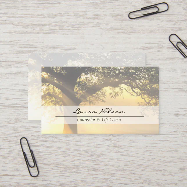Modern Trendy Life Coach Mentor Business Card | Zazzle