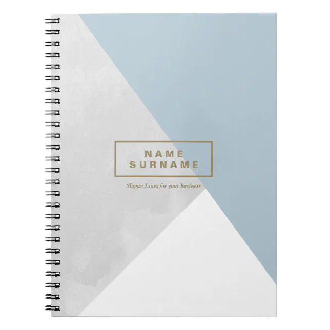 Modern Trendy Minimalist Geometric Spiral Photo Notebook | Zazzle