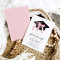Modern Trendy Pink Bow Graduation Cap Graduation Invitation | Zazzle