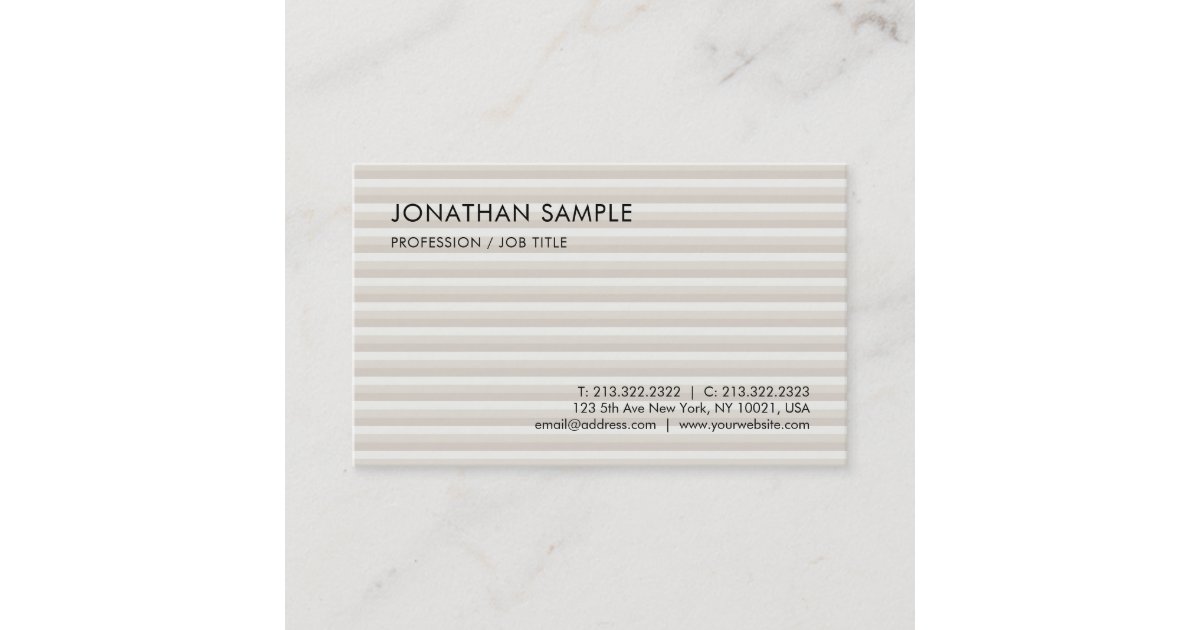 Modern Trendy Simple Professional Stylish Template Business Card | Zazzle