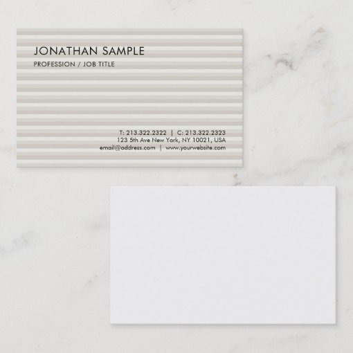 Modern Trendy Simple Professional Stylish Template Business Card | Zazzle