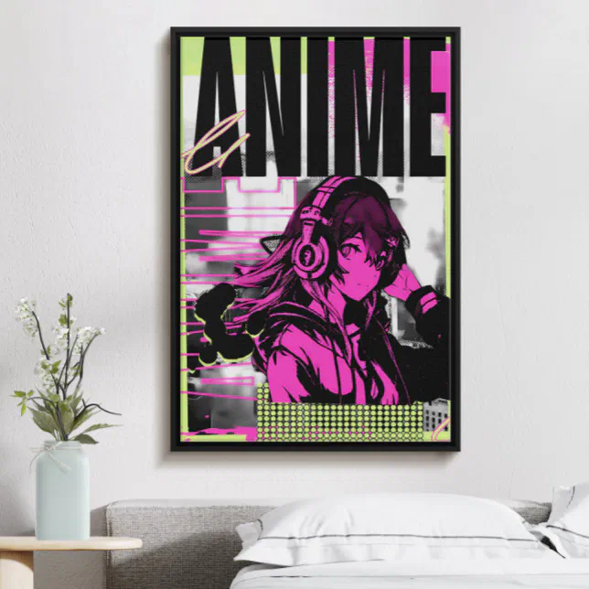 Modern trendy stylish Anime girl Poster | Zazzle
