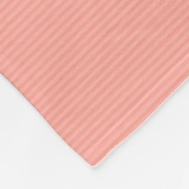 Modern Trendy Stylish Large Peach Tones Stripes Fleece Blanket | Zazzle