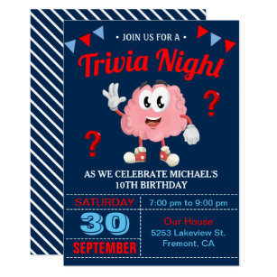 Trivia Invitations | Zazzle