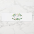 Modern Tropical Floral Water Bottle Label | Zazzle