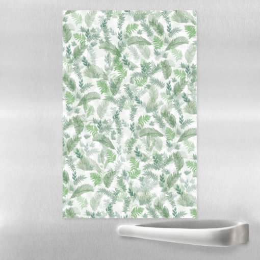 Modern Tropical Greenery White Green Foliage Magnetic Dry Erase Sheet ...
