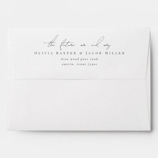 Modern Tropical Wedding Invitation Envelope | Zazzle