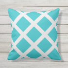 Turquoise Cross decorative throw pillow | Zazzle.com