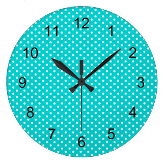 Turquoise Wall Clocks | Zazzle