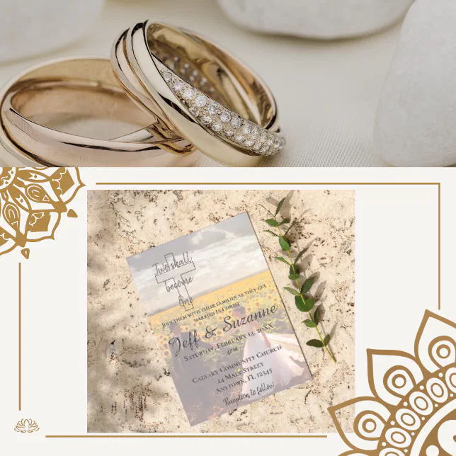 Modern Two Become One Dreamy Wedding Invitation | Zazzle