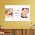 Modern Two Photo | You Make Our Life Complete Canvas Print | Zazzle