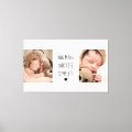 Modern Two Photo | You Make Our Life Complete Canvas Print | Zazzle