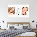 Modern Two Photo | You Make Our Life Complete Canvas Print | Zazzle