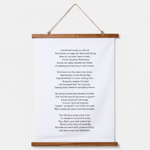 Modern Typewriter Your Custom Poem Hanging Tapestry | Zazzle