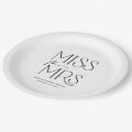 Modern Typography Bridal Shower Paper Plates | Zazzle