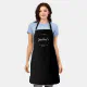 Modern typography Chef’s kitchen personalized Apron | Zazzle