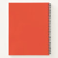 Modern Typography Orange Meeting Notes Notebook | Zazzle