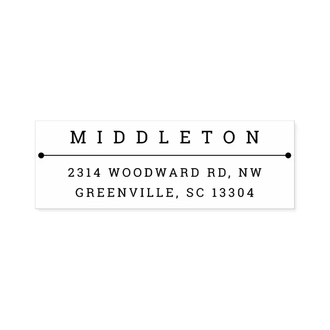 Modern Typography Personalized Self-inking Stamp | Zazzle