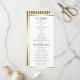 Modern Typography | White & Gold Wedding Program | Zazzle