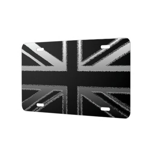 Modern Union Jack Flag License Plate | Zazzle