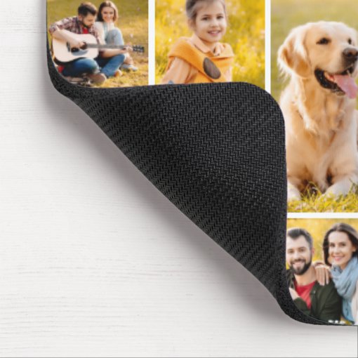 Modern Unique 12 Photo Collage Mouse Pad | Zazzle